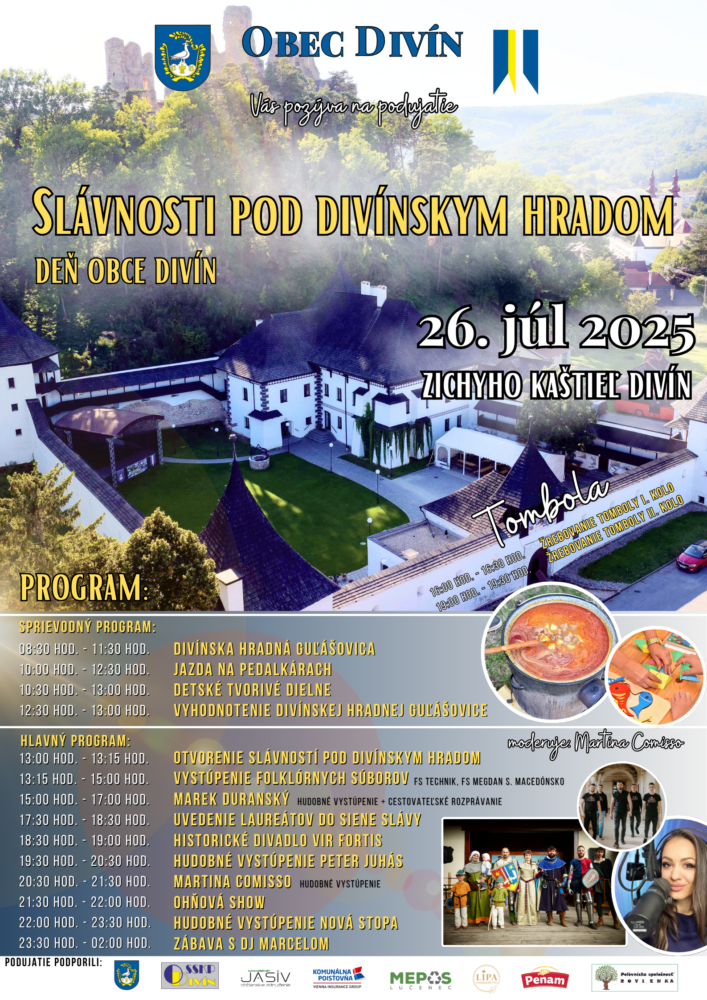 Slávnosti pod Divínskym hradom - Deň obce Divín - Divín